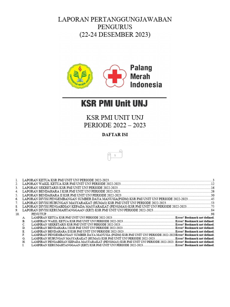 Laporan Pengurus (Aja) - 15.27 | PDF