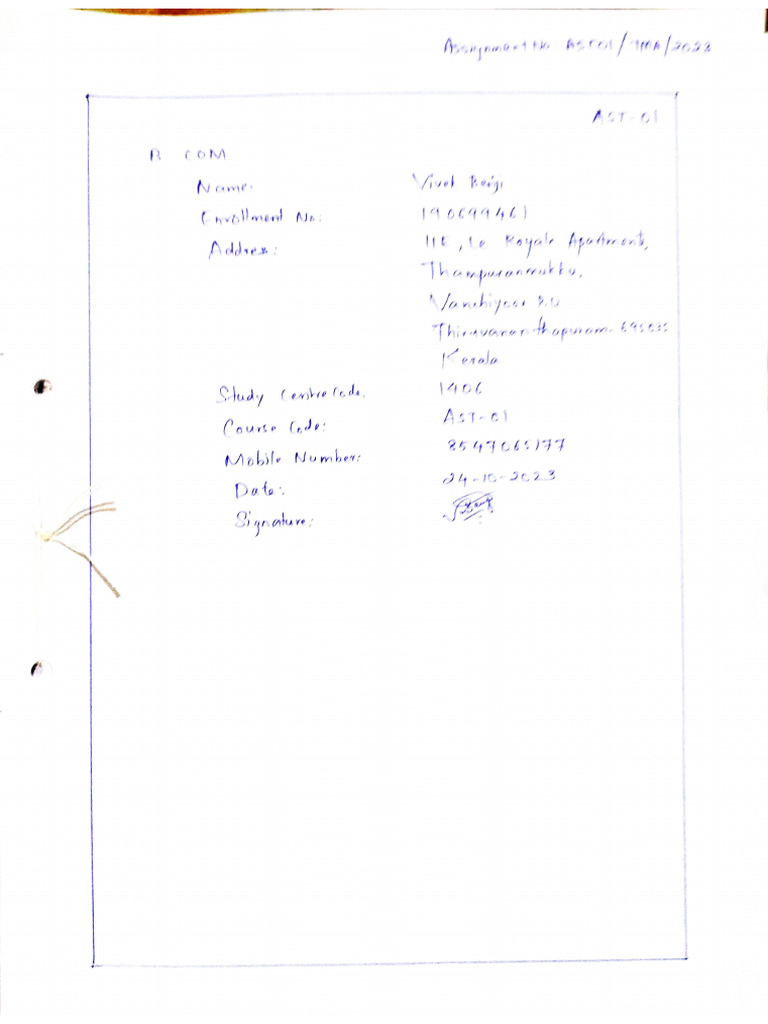 Ast 01 | PDF