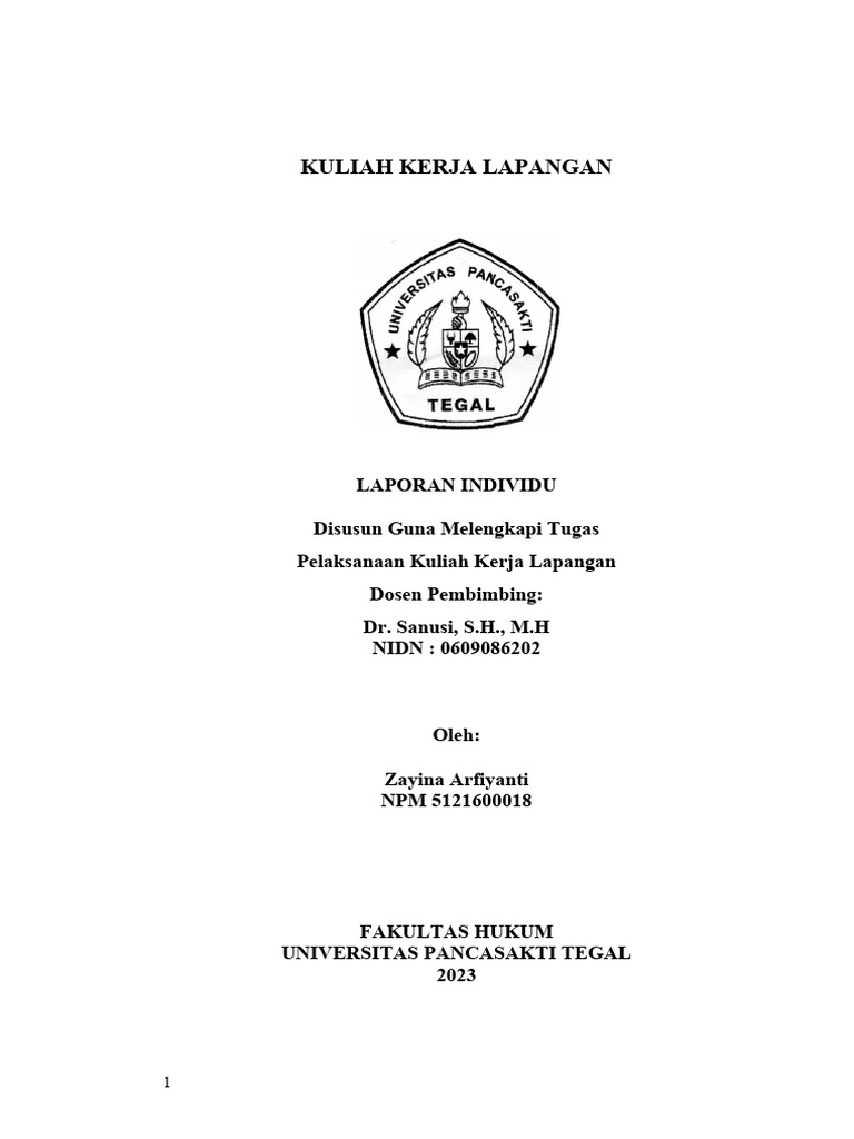 Laporan KKL Hukum ke Bali | PDF