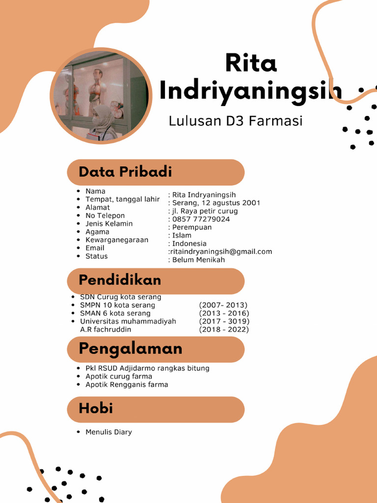 CV Kurikulum Rita Indryaningsih | PDF