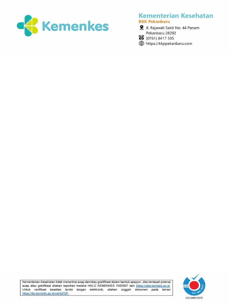 Kop Surat Revisi Iso | PDF