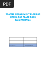 Traffic Management Plan for Road Maintenance | PDF | Speed Limit | Traffic