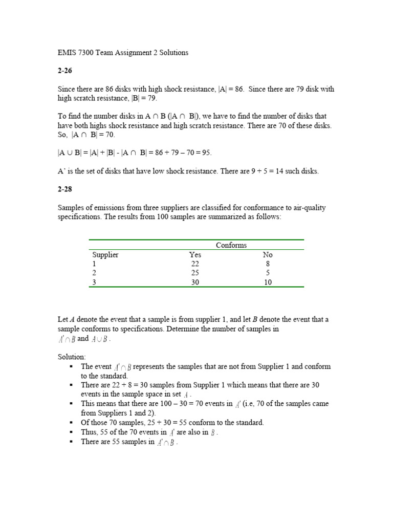 Probability and Set Theory Solutions | PDF