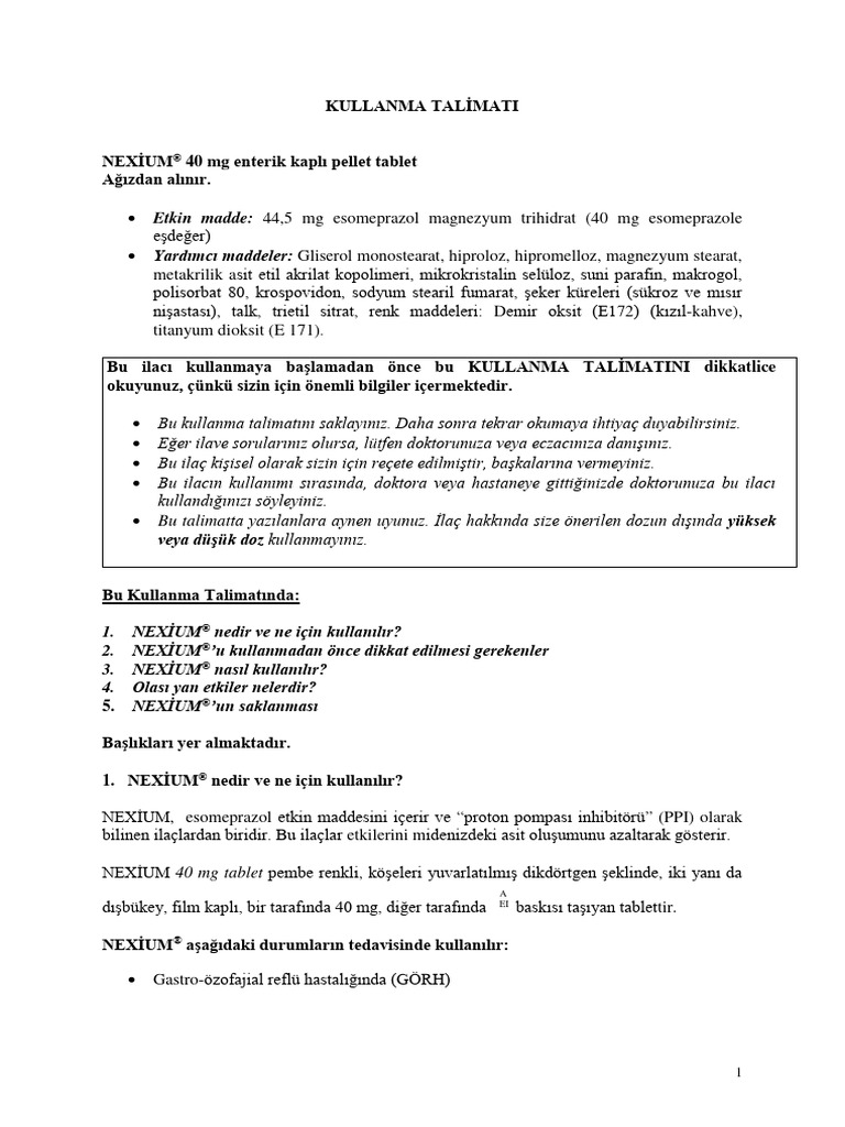 Nexium 40 MG - KT - 19122019 | PDF