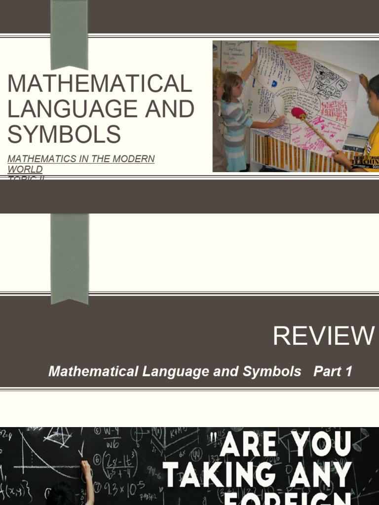 Mathematics Language and Symbols Part 2 | PDF | Set (Mathematics) | Mathematics