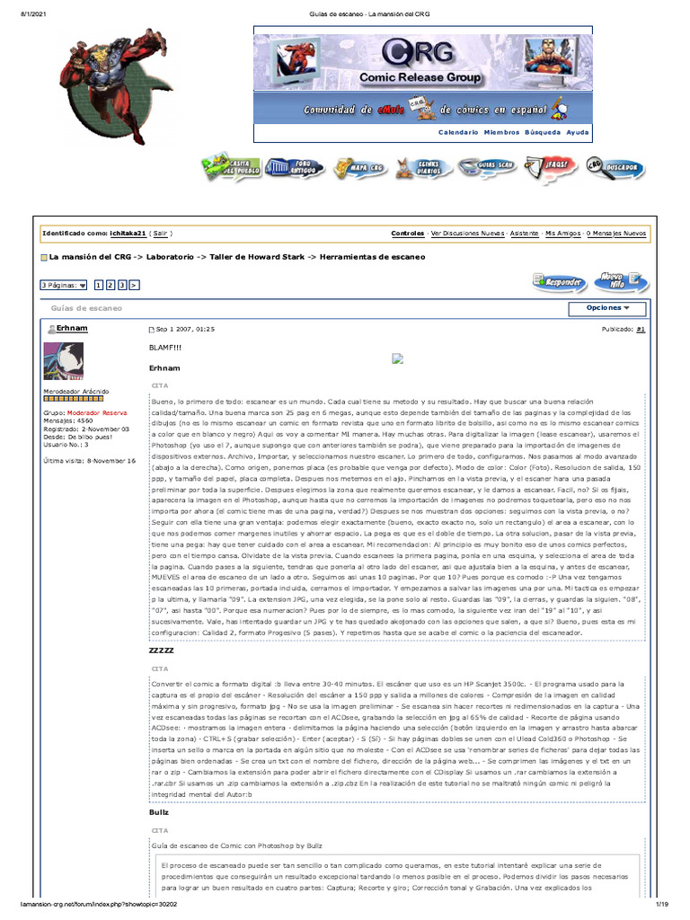 Guías de escaneo - La mansión del CRG | PDF