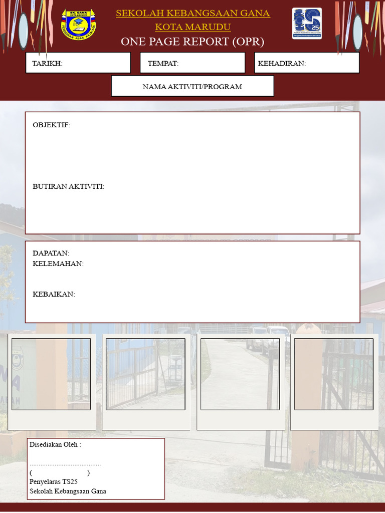 TEMPLATE OPR PLaN SK GANA | PDF