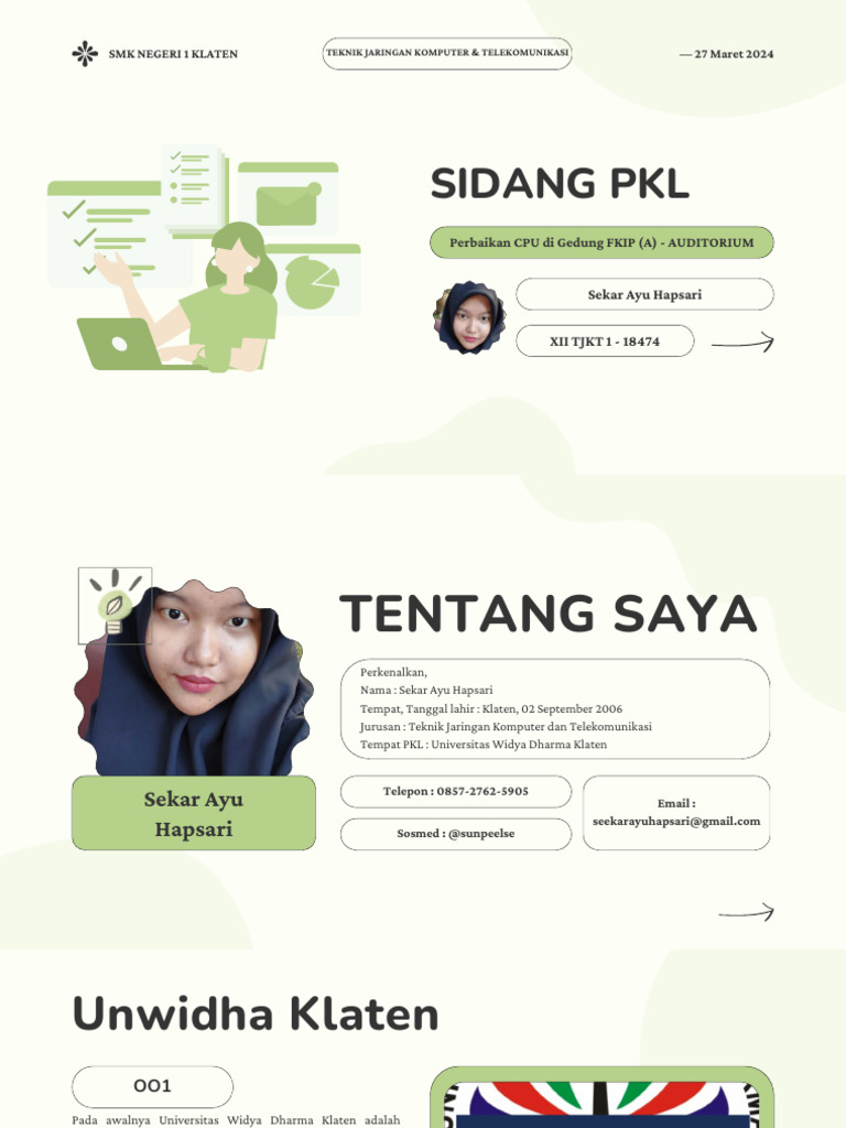 Sidang PKL - Sekar Ayu - Perbaikan Cpu | PDF