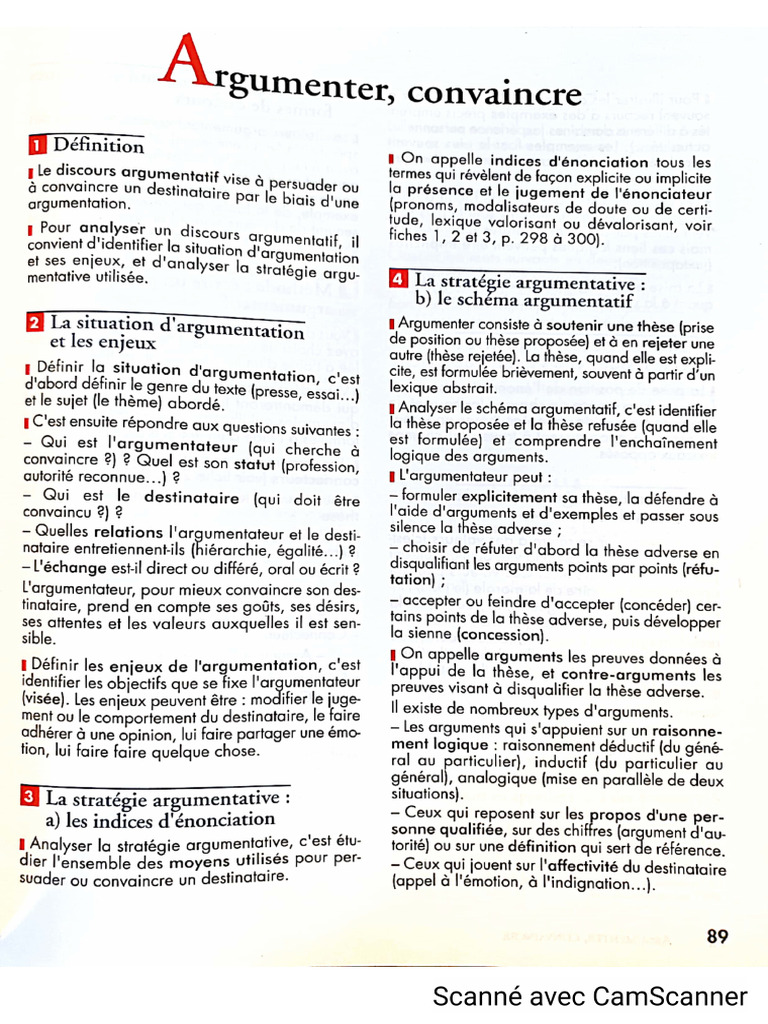 Argumenter Convaincre | PDF