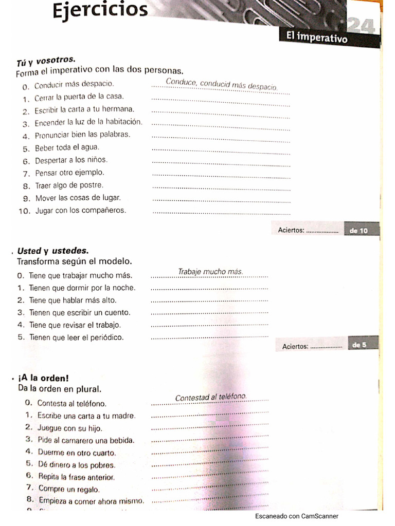 Uso de La Gramática Española Elemental Ed. Edelsa | PDF