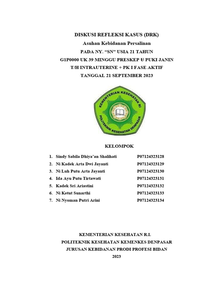 RDK PK Persalinan | PDF