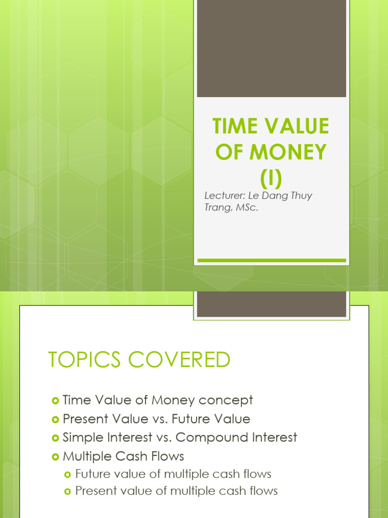 Lecture 2-Time Value of Money | PDF | Present Value | Interest