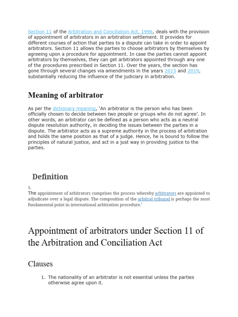 ARBITRATOR | PDF | Arbitration | Arbitral Tribunal
