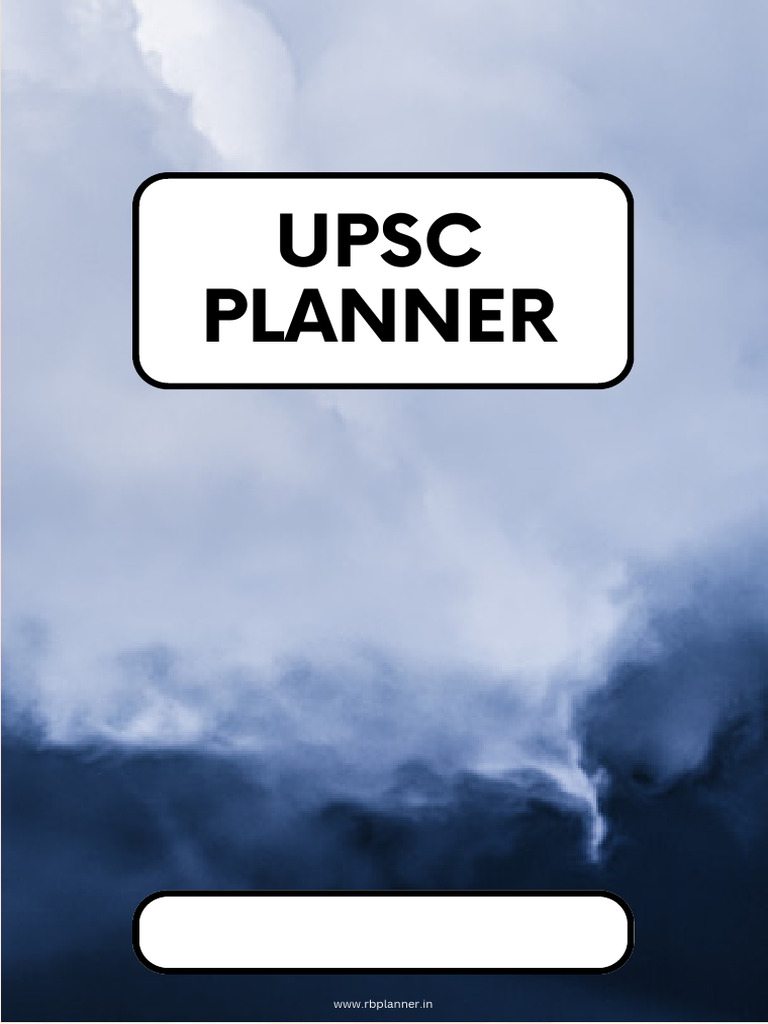 UPSC Planner NVVWNG | PDF