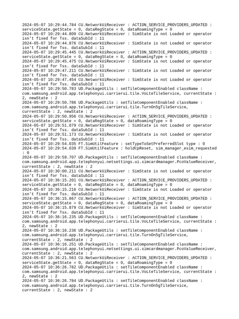 Network State Updates Log 2024 | PDF