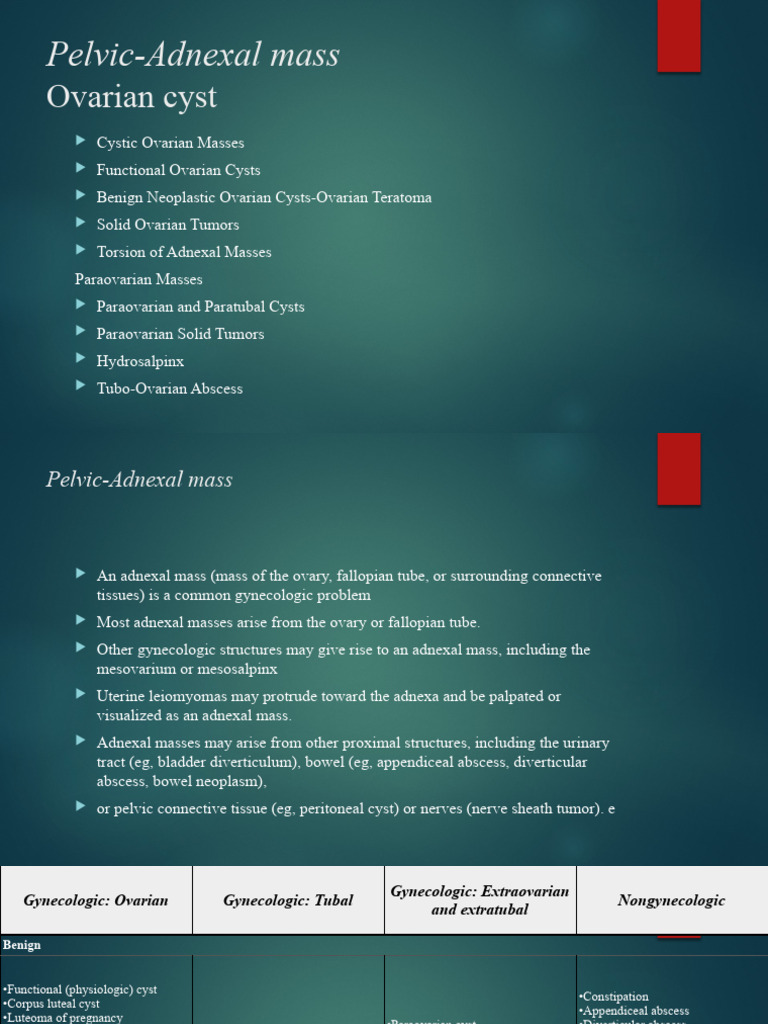 Cysts | PDF | Ovarian Cancer | Ovary