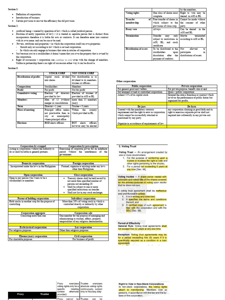 RCC Revised Notes | Download Free PDF | Corporations | Stocks