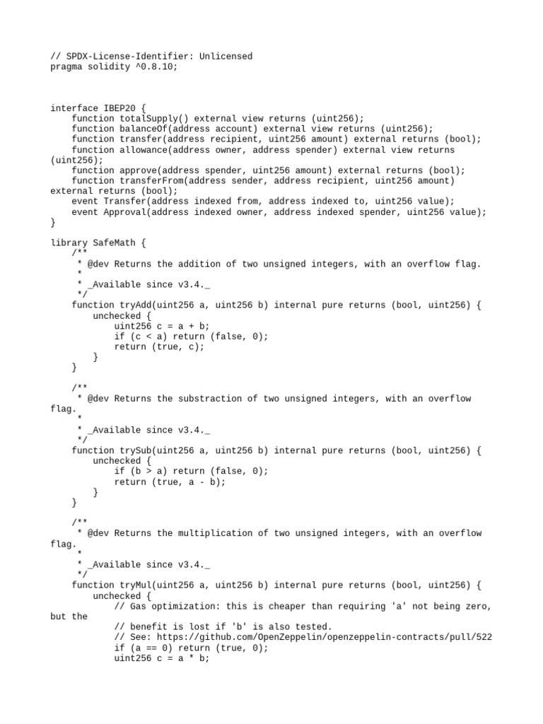 Bep20 USDT | PDF | Integer | Computing