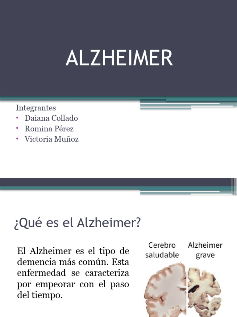 Alzheimer | PDF | Enfermedad de Alzheimer | Demencia