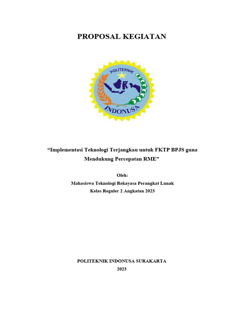 PRPOSAL - SEMINAR - TRPL - C Fix | PDF