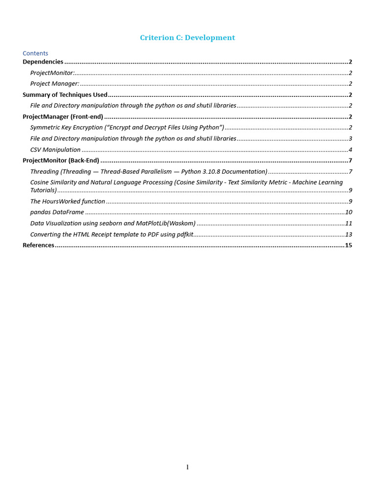 Crit C Development | PDF | Cryptography | Encryption Crit C Development | PDF | Cryptography | Encryption