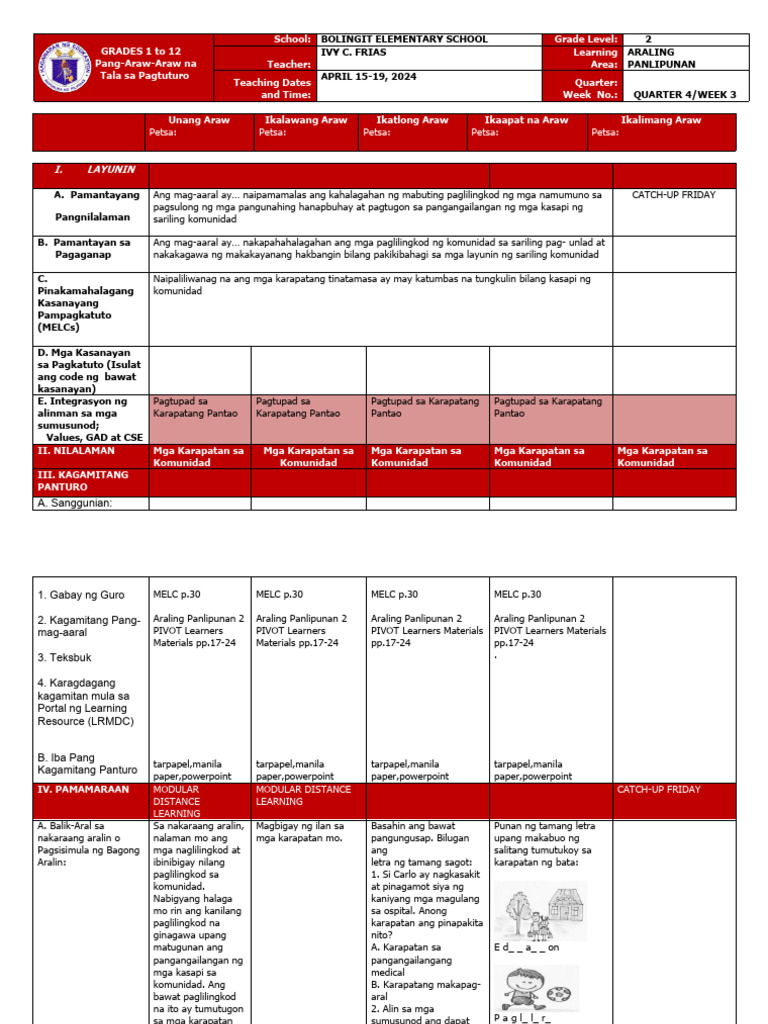 AP2 Quarter 4 WK3 | PDF