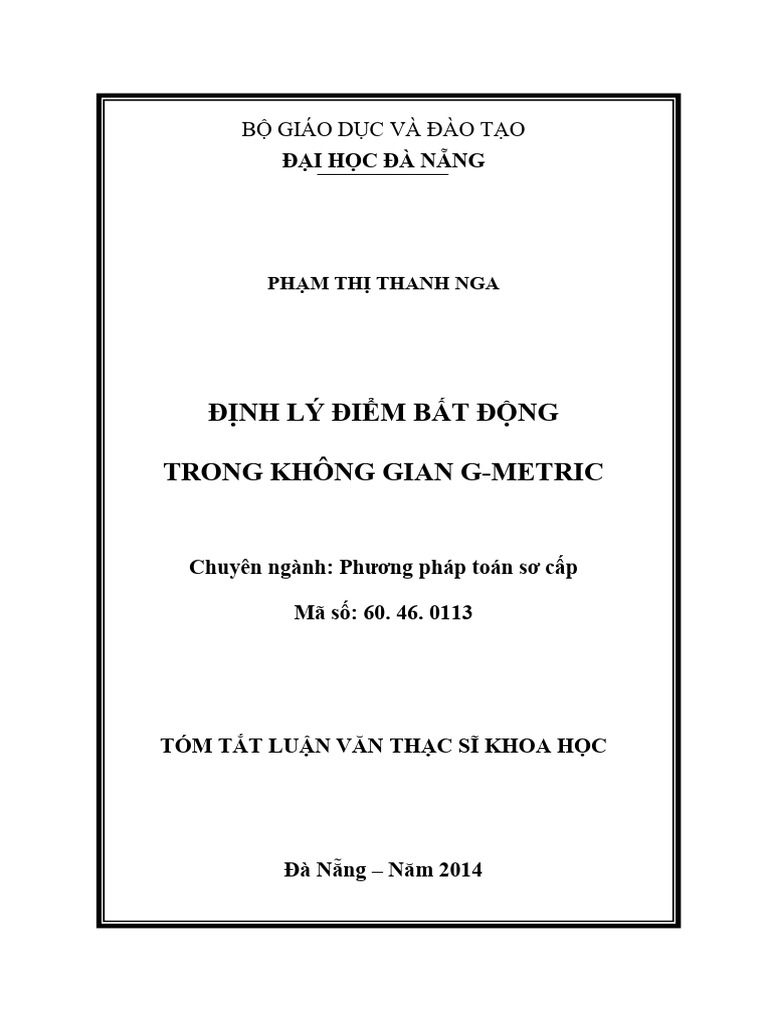 Tom Tat Pham Thi Thanh Nga | PDF