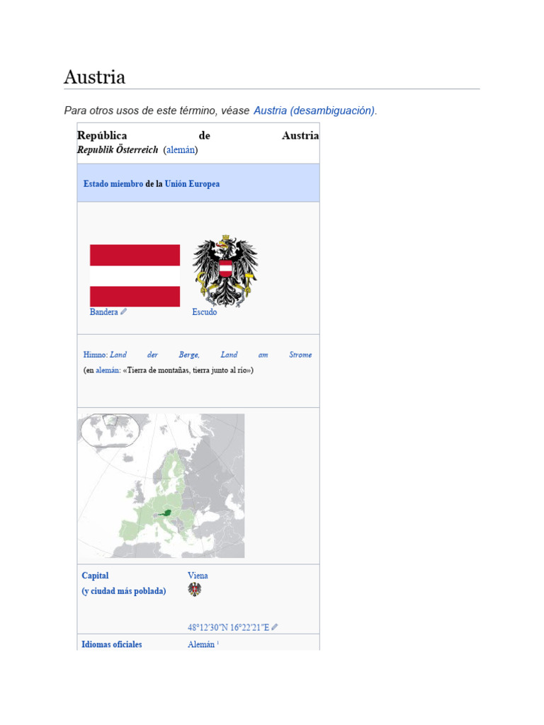 Austria | PDF | Austria | Austria Hungría