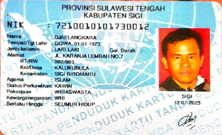 KTP Orang Tua (Ayah) | PDF