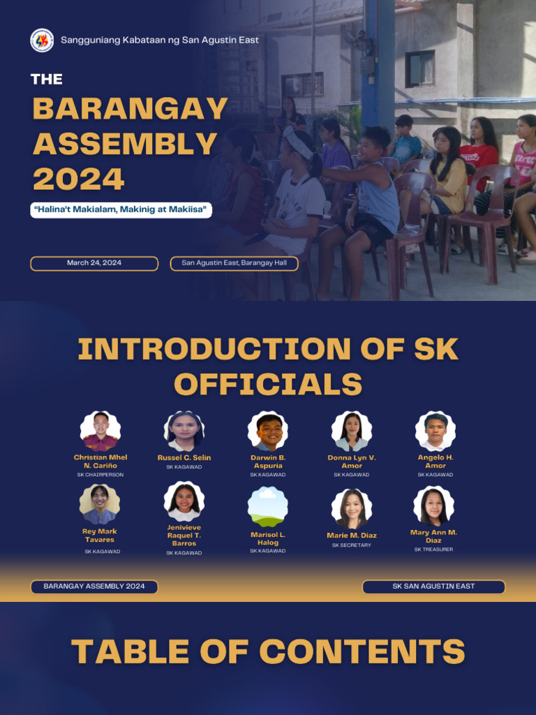 Barangay Assembly | PDF