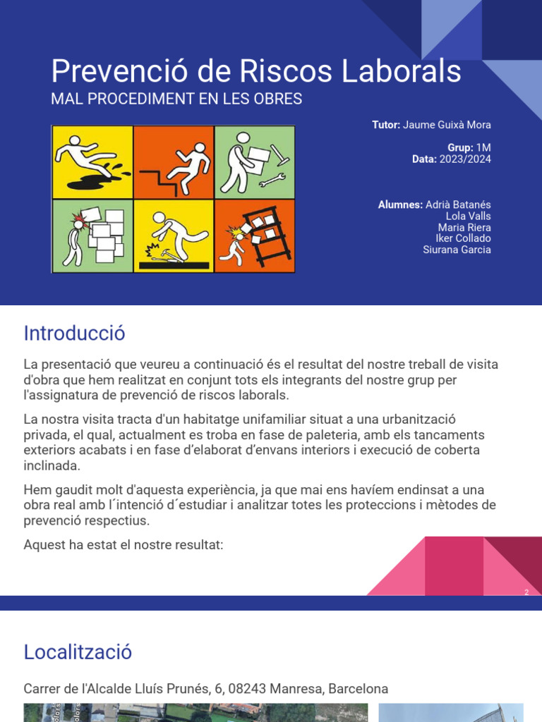 Prevenció de Riscos Laborals | PDF