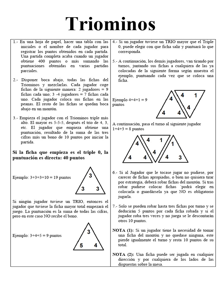 Triominos | PDF
