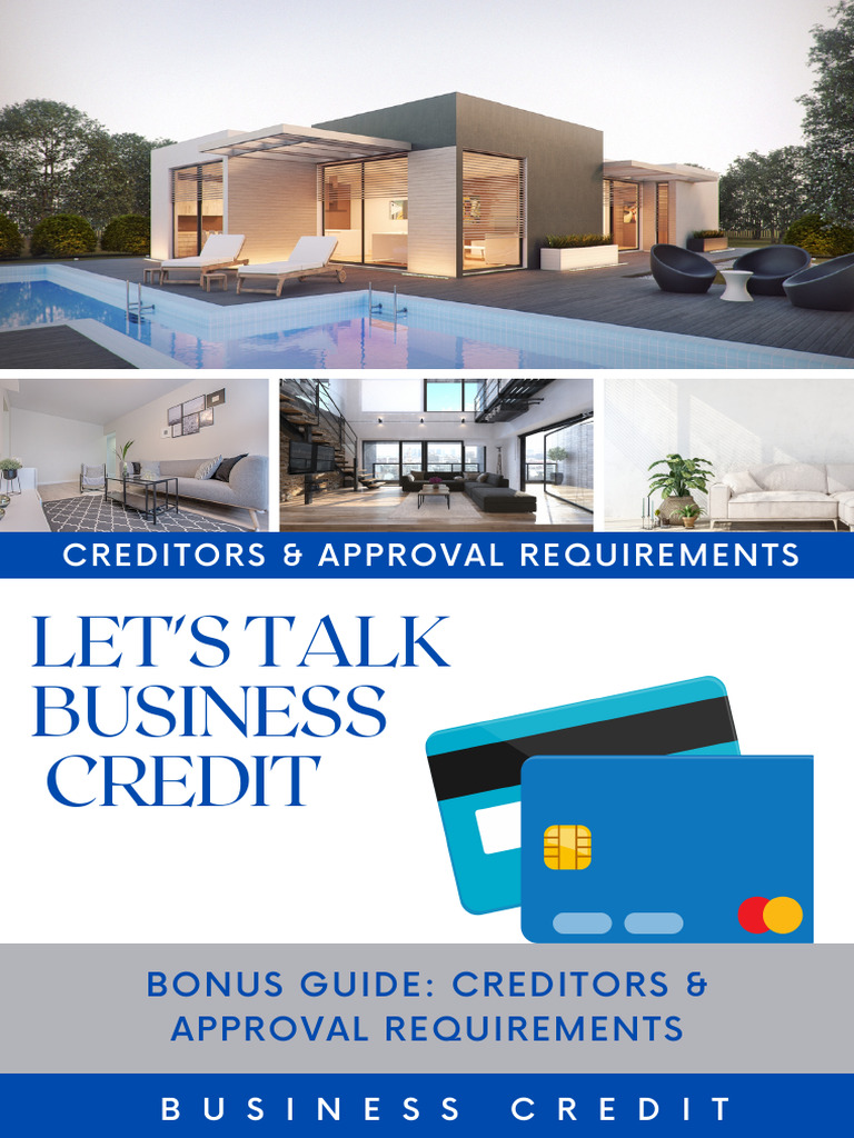 Creditors & Approval Requirements | PDF | Credit Card | Cheque