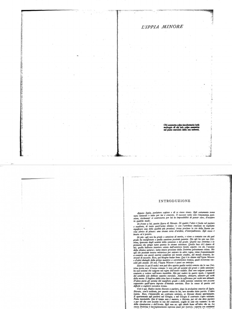 Ippia Minore - Platone | PDF