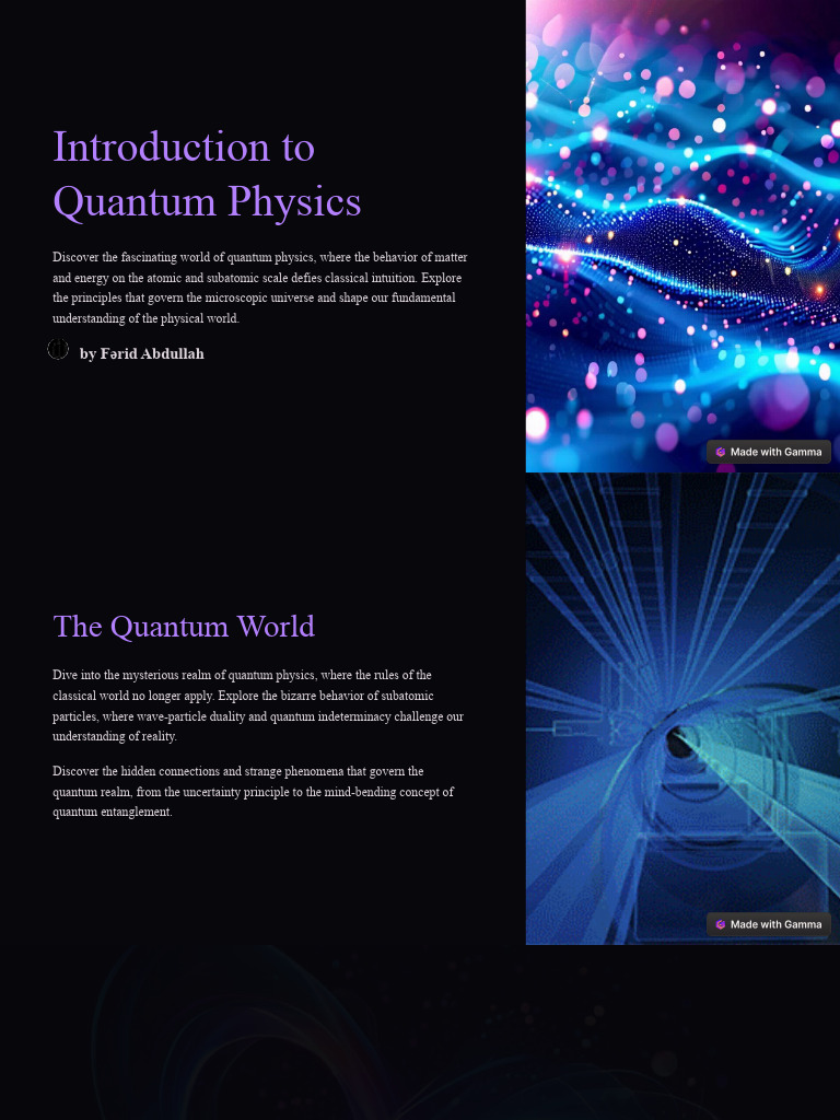 Introduction To Quantum Physics | PDF | Quantum Mechanics | Quantum Tunnelling