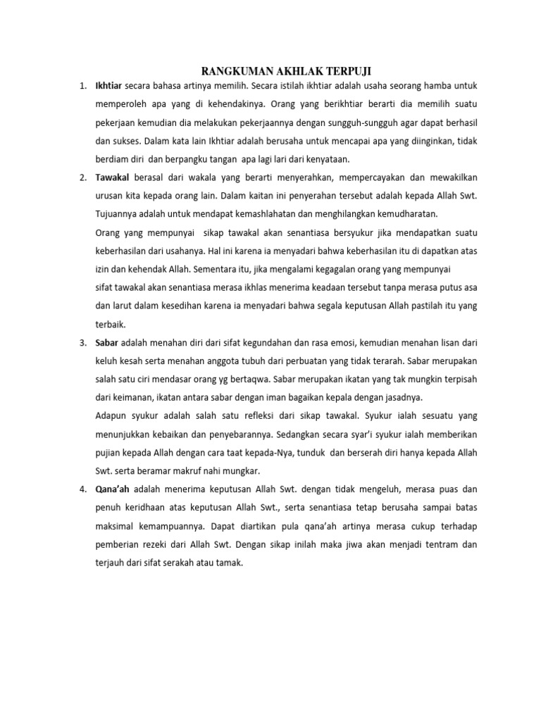 Materi Kelas 8 AKIDAH AKLAK | PDF