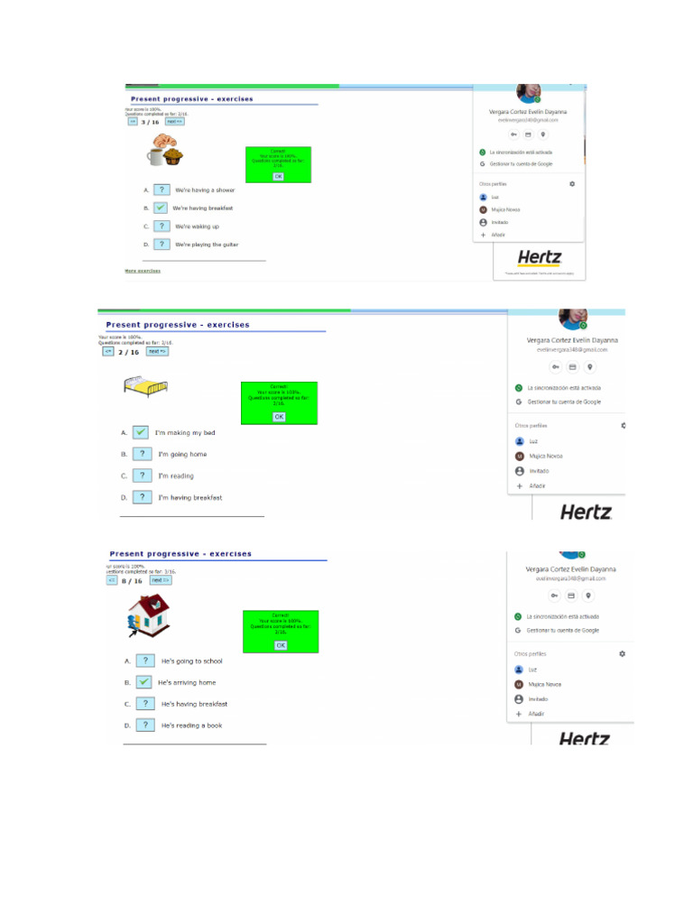 Present Progressive | PDF