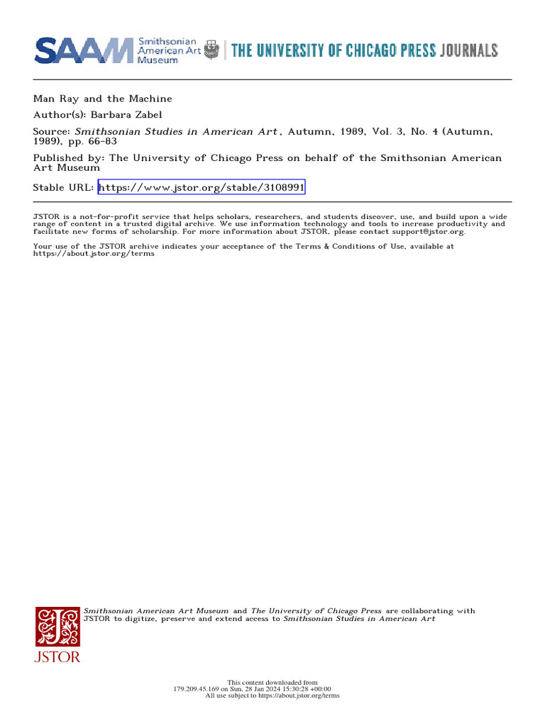 Man Ray and the machine | PDF | Cubism | Image