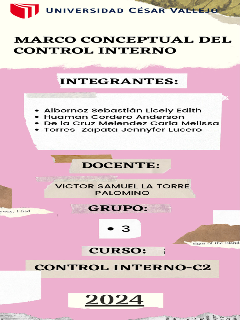 Guía del Marco COSO para Control Interno | PDF | Marco conceptual ...