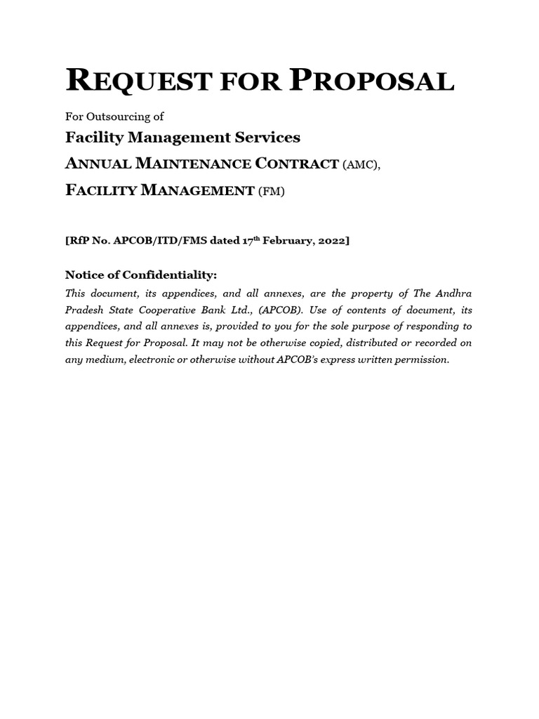 RFP FMS Draft Preparatipon | PDF | Computer Network | Computer Security