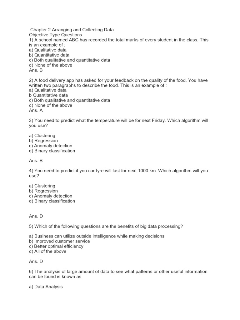 Chapter 2 Arranging and Collecting Data | PDF | Analytics | Data Analysis
