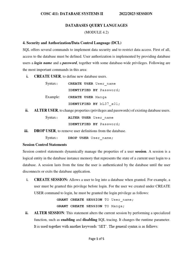Cosc411 M4.2 2023 | PDF | Databases | Database Transaction