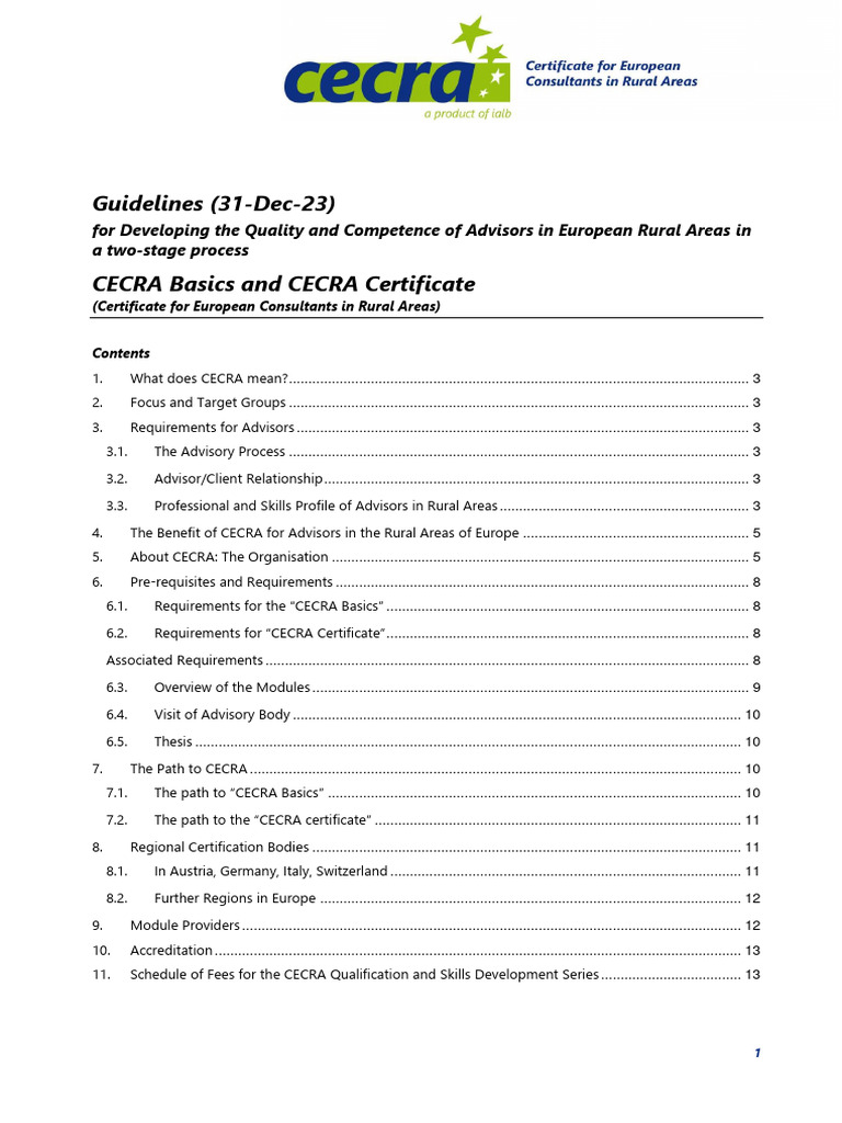 A0 Guidelines | PDF | Consultant | Certification