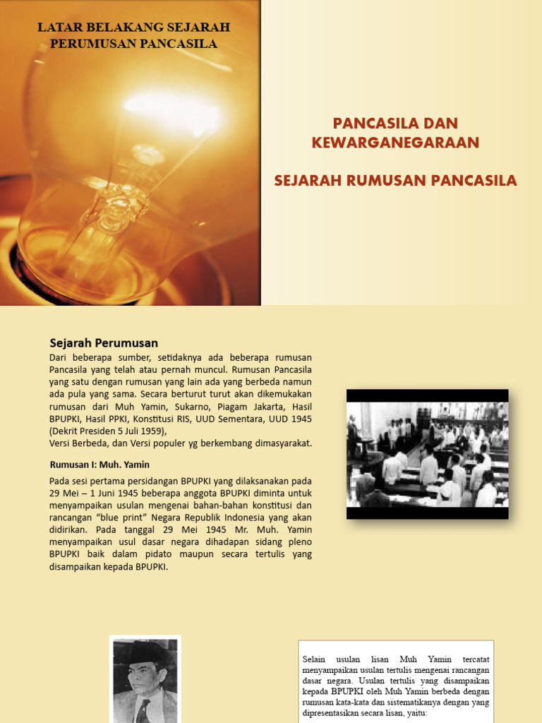 Materi Sejarah Rumusan Pancasila 2 | PDF | Politik