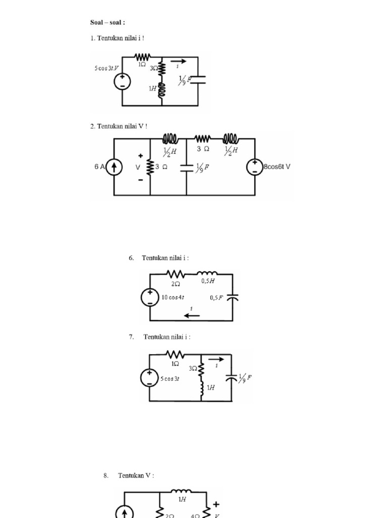 Soal Rangkaian AC | PDF