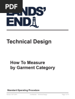 Garment Measurement Guidelines | PDF | Seam (Sewing) | Clothing