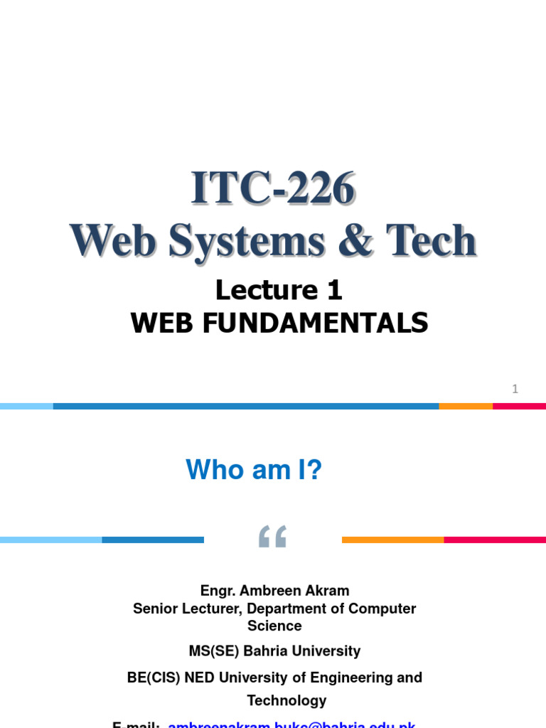 Lecture 01 Web Fundamentals 19022024 040528pm Pdf Internet Protocol Suite Dynamic Web Page