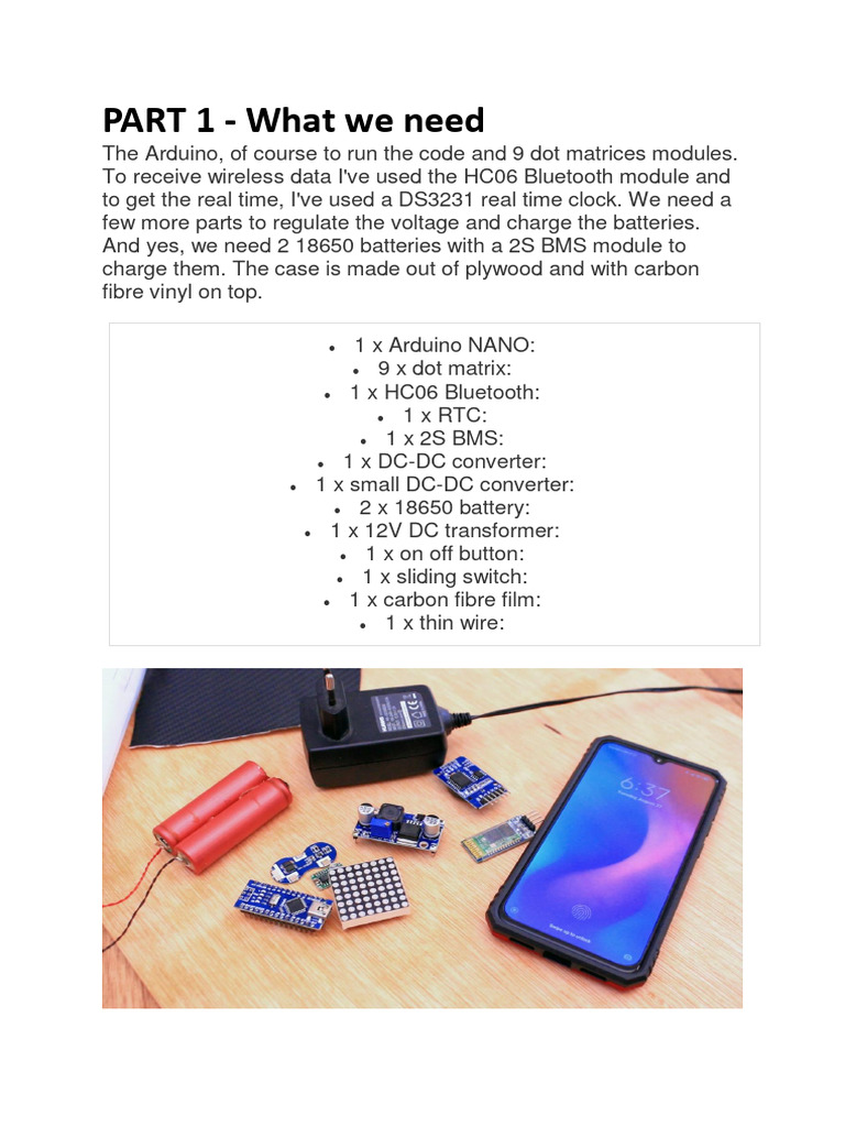 B.T Control Mat Led Display | PDF | Arduino | Electricity