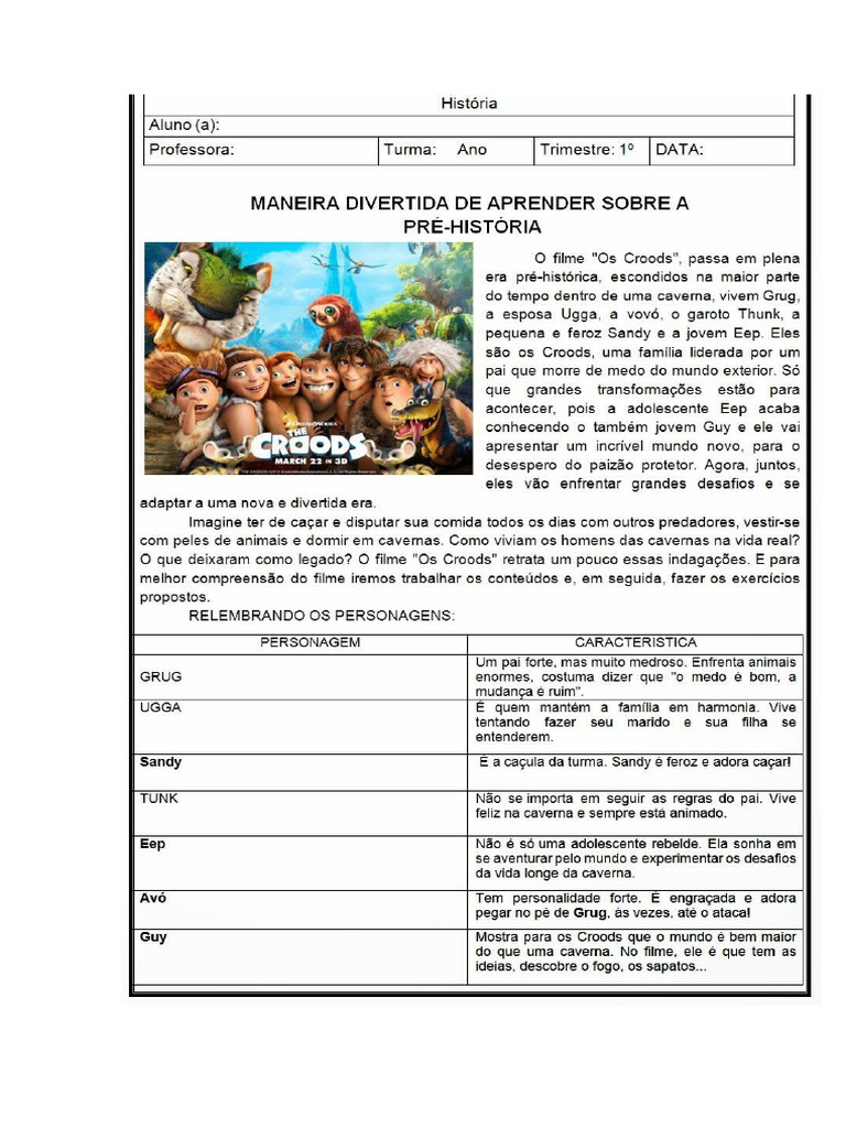 Filme Croods | PDF
