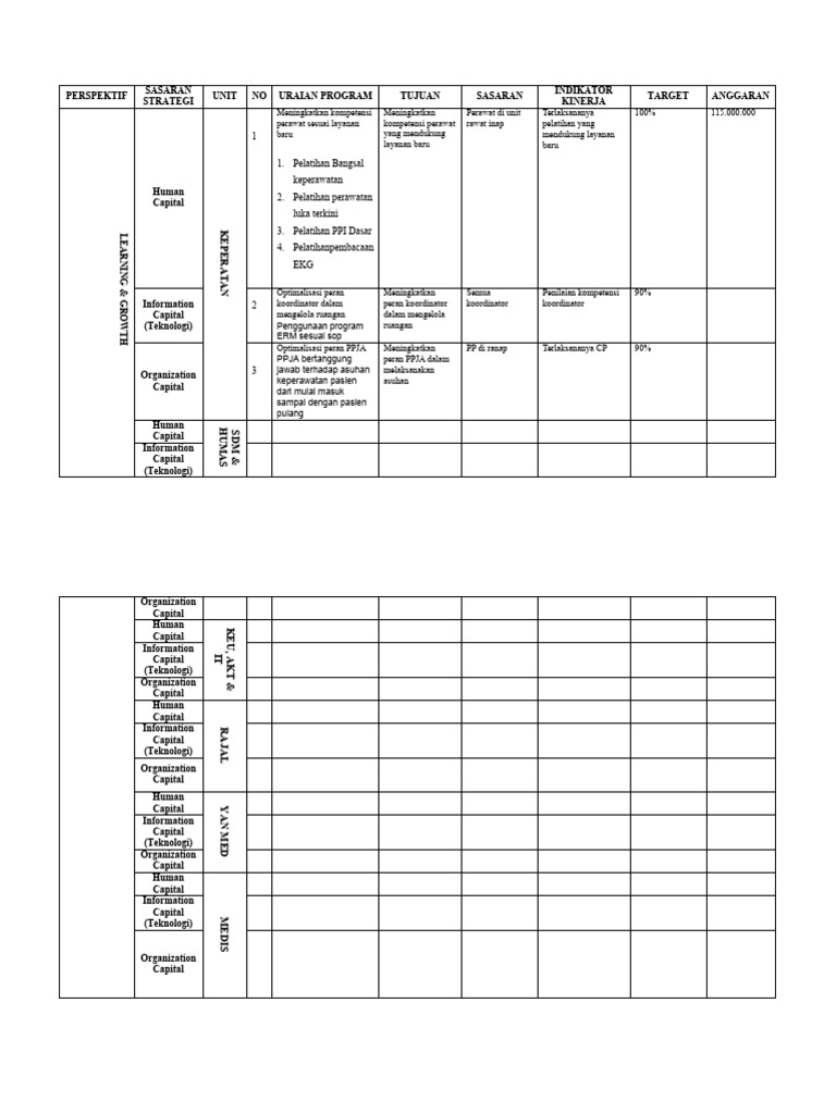 BSC FORMAT 2 Laporan Dir | PDF
